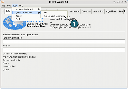 Task — Welcome to LS-OPT Support Site...